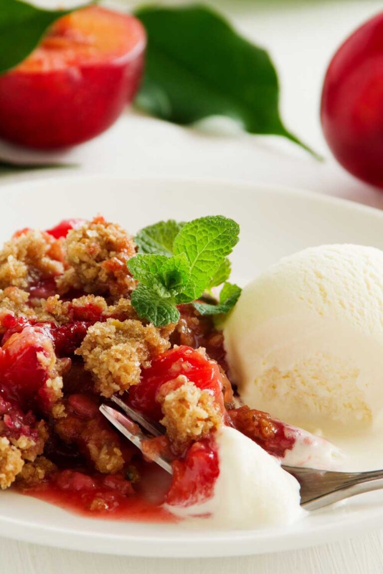 Nigella Plum Crumble | British Chefs Table