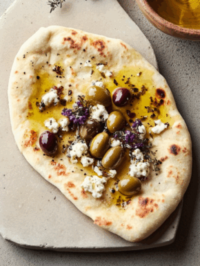 Jamie Oliver Vegetarian Aubergine Flatbreads | British Chefs Table