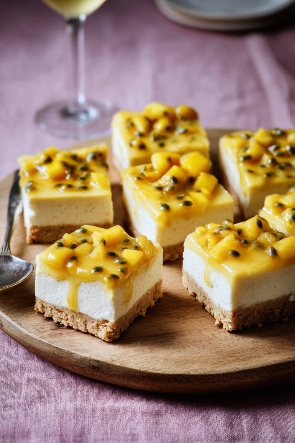 Marry Berry Party Cheesecake With Mango And Passionfruit Salsa ...